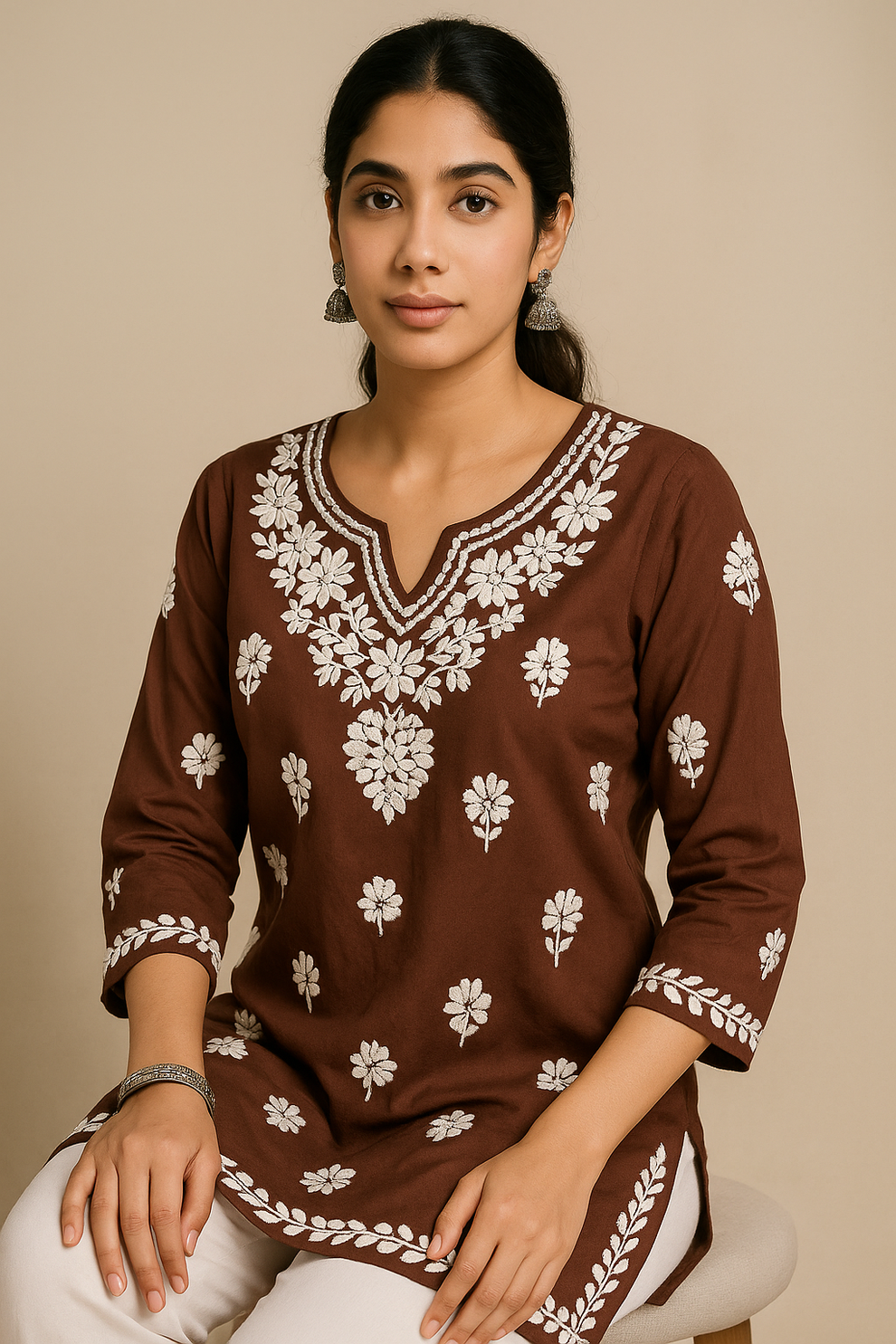 Gul short Modal kurtis – The Chikan Store