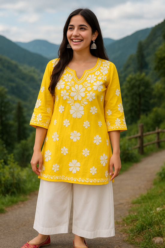 Gul short Modal kurtis – The Chikan Store